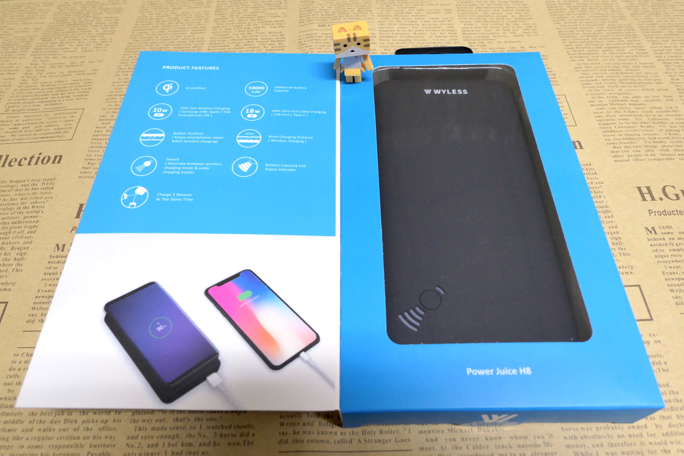 [開箱評測]WYLESS Power Juice H8 吸盤式行動電源～章魚來襲！！